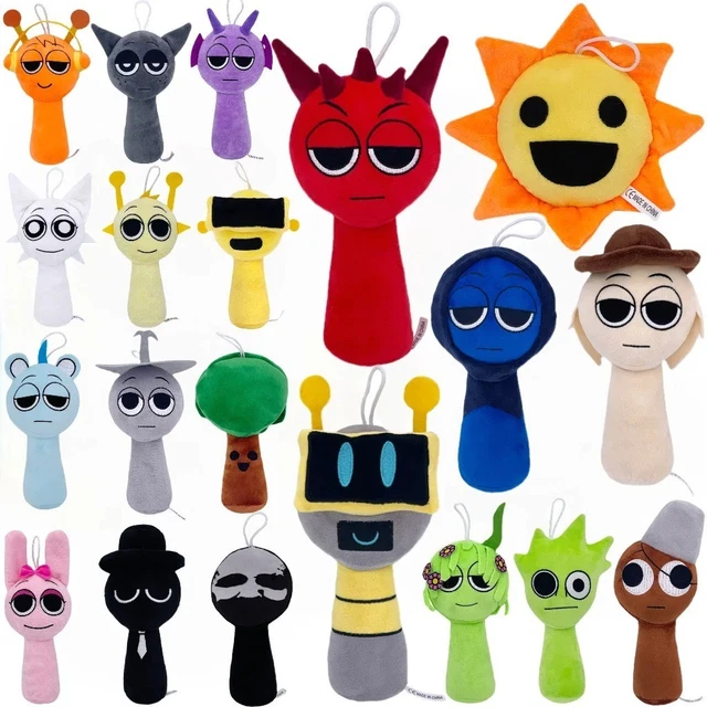 SPRUNKI PLUSH TOY Simon Oren Winda Sprunki Character Doll Plush Toy ...