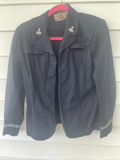 VTG WW2 USN Uniform Jacket S NAMED 40s naval reserve Navy WAVES ...