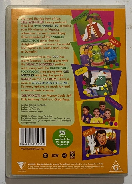 THE WIGGLES WIGGLY TV DVD Vintage 2000 Region 4 PAL Original Cast OG ...