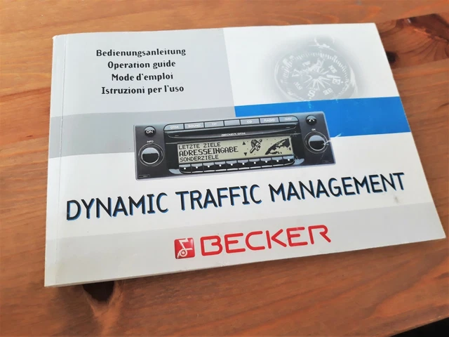 BECKER DTM RADIO CD Player Sat nav Navigation Operation guide ...