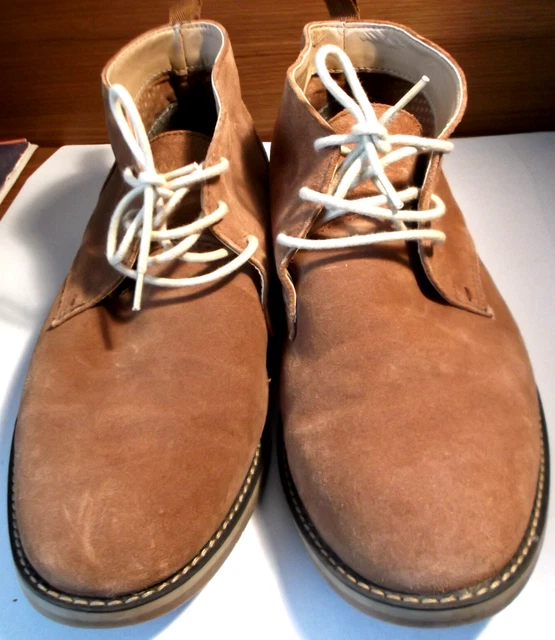 ACW85 MENS SUEDE Desert Boots - Lace-Up - Smart Casual UK 9 Beige /Sand ...