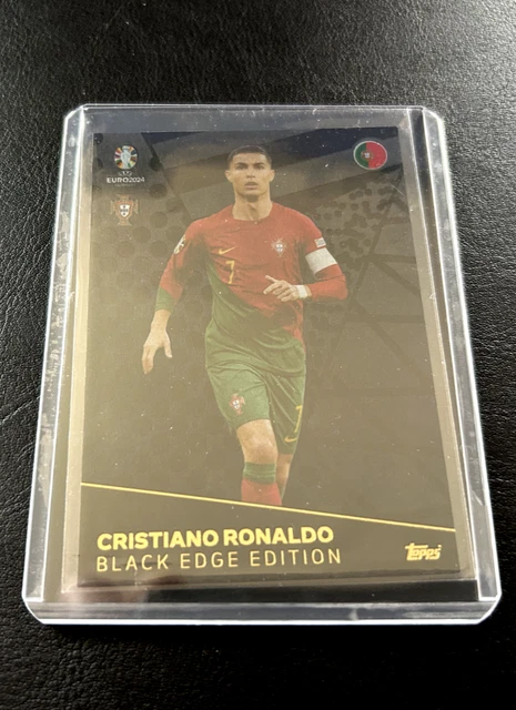 TOPPS EURO 2024 Match Attax Cristiano Ronaldo Black Edge BE7 Card EUR 10,99 - PicClick IT