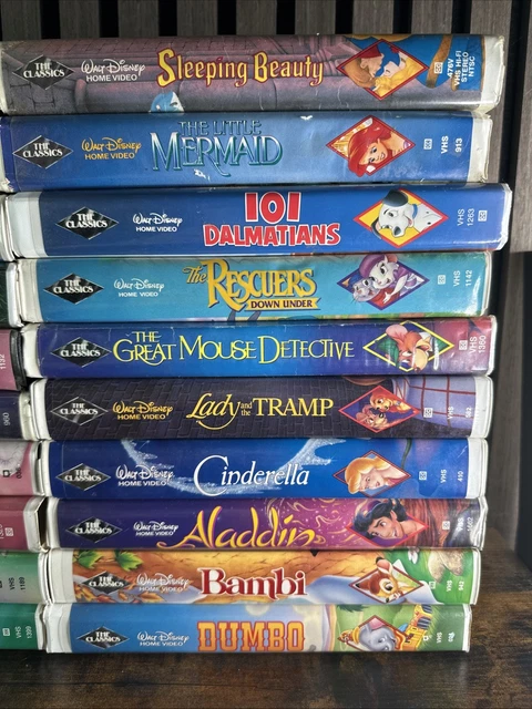 DISNEY BLACK DIAMOND VHS Tape Lot Complete Set Clamshell & Banned ...
