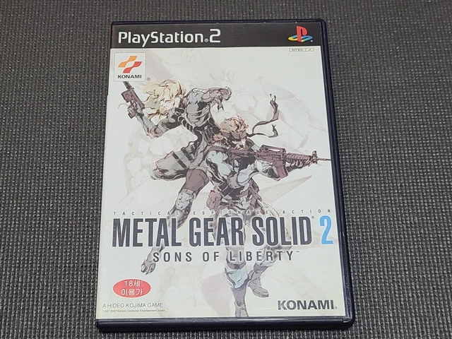 SONY PLAYSTATION2 METAL Gear Solid 2 Sons Liberty Retro Game Korean Ver ...