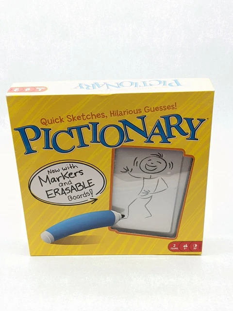 MATTEL GAMES PICTIONARY Board Game for Kids New in Box ...