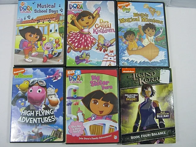 Dora The Explorer Go Diego Go Dvd Lot Of 6 Nickelodeon Nick Jr Video