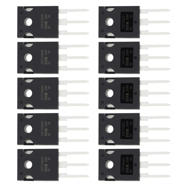 5X IRFP260/IRFP460 N-CHANNEL Rectifier Power MOSFET Transistor 50A/20A 200V/500V £8.66 - PicClick UK