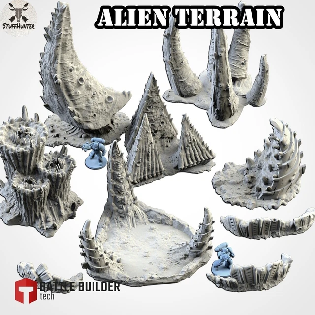 TABLETOP TERRAIN GELÄNDE Modellbau Alien Planet - Auswahl EUR 23,90 - PicClick DE
