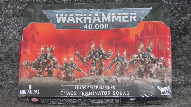 GAMES WORKSHOP WARHAMMER 40k Chaos Space Marines Terminators Squad neuf ...