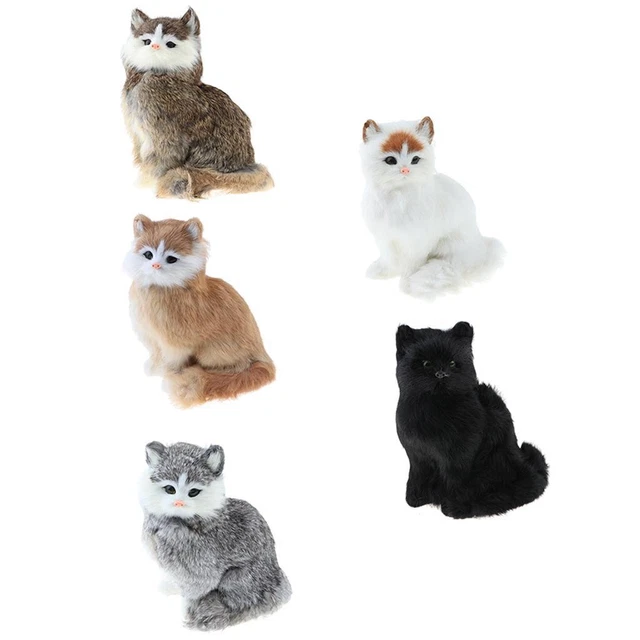 KIDS EMULATION / Cat Toy Faux Animal Model Collectible, Home Decor £14. ...