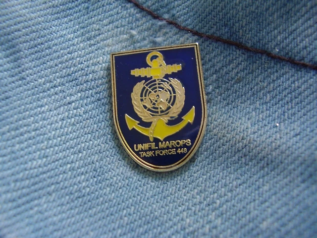 PIN BUNDESWEHR NAVAL task force 448 of the UN mission Unifil in Lebanon ...