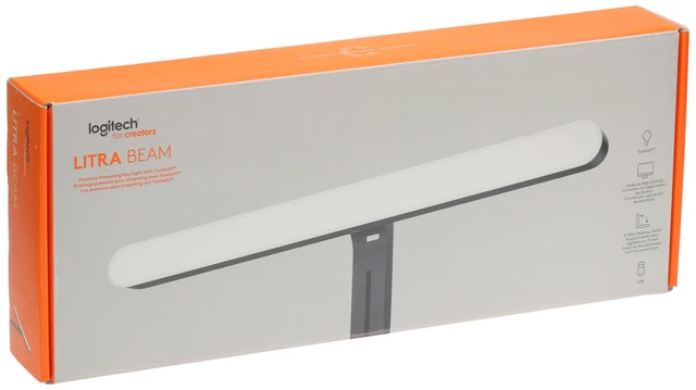 LOGITECH LITRA BEAM Premium LED Video Webcam Streaming Key Light $70.30 ...