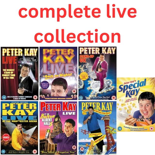 PETER KAY COMPLETE Live Collection 7 DVD Boxset Tour That Didnt Tour ...