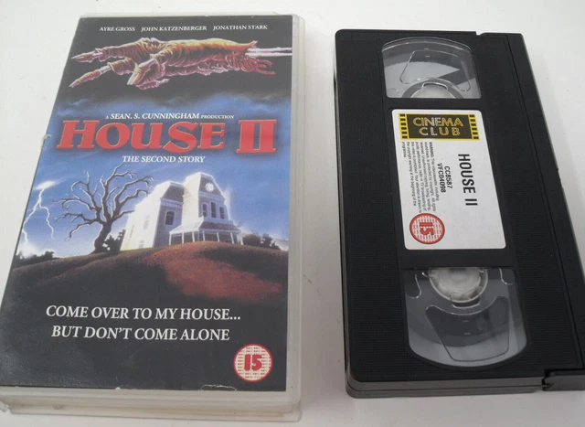 HOUSE II - The Second Story - VHS PAL Video Cinema Club classic horror ...