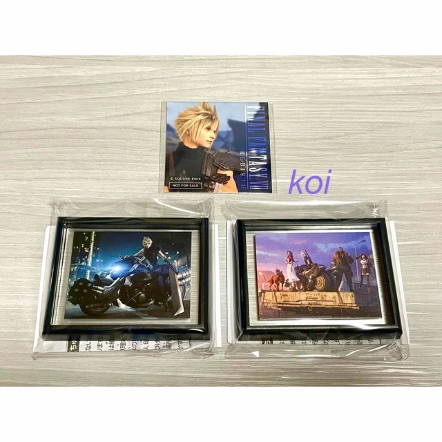 FINAL FANTASY VII Canvas Magnet Set Cloud Key Art Rebirth Sticker 3 pcs ...