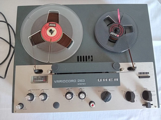 UHER VARIOCORD 263 Stereo 4 Spur Tonbandgerät mit eingeb. Lautsprechern Vintage EUR 80,00 ...