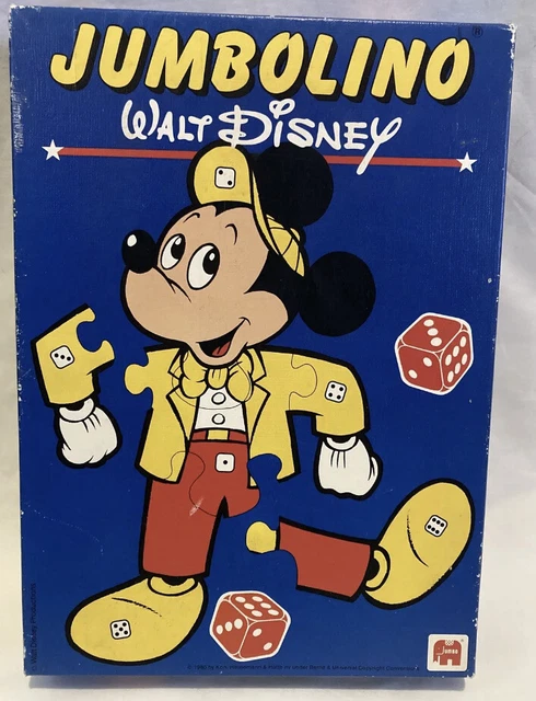 VINTAGE JUMBOLINO WALT Disney Mickey Mouse game 1984 Retro Puzzle £9.99 ...