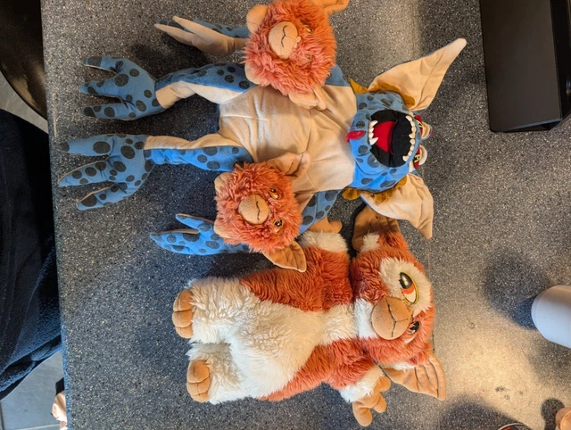 GREMLINS 2 THE New Batch Reverable Mohawk Gizmo Plush & Baby Mogwais ...