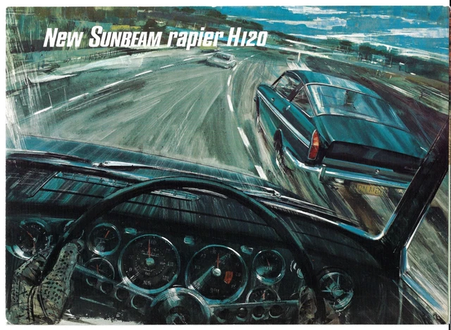 SUNBEAM RAPIER H120 Fastback 1968-1969 UK Market Foldout Sales Brochure ...