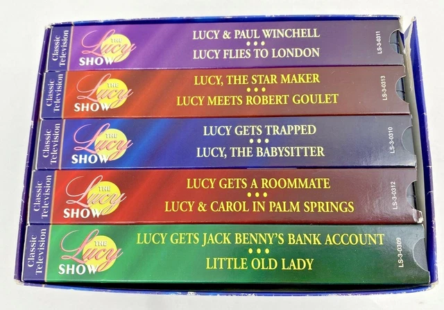 THE LUCY SHOW 5-Pack (VHS,1998, 5-Tape Set)- 10 Episodes Classic ...