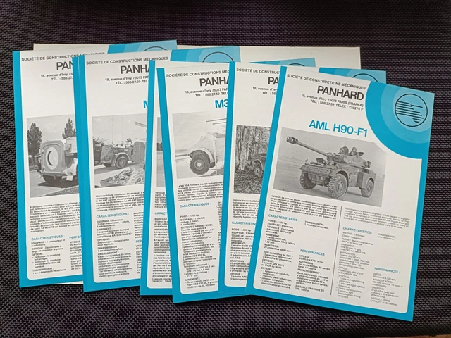 BROCHURE PANHARD - véhicules de combat - AML H90 & 60 - M3 VDA VPC ...