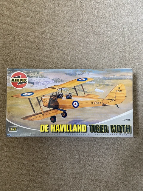 AIRFIX 1/72 SCALE De Havilland DH.82a Tiger Moth Model Kit 2008 Release ...