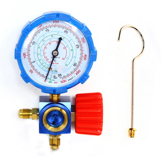 AIR CONDITIONER MANIFOLD Gauge Manometer Valve for R12 R134A R502 R22 ...