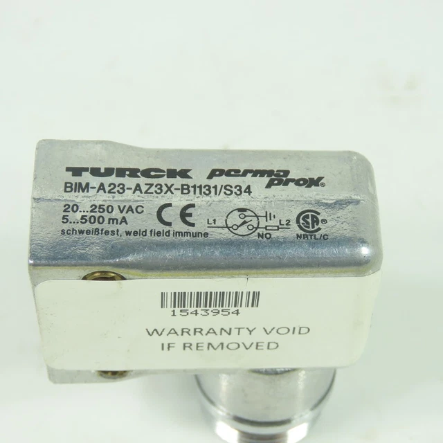 TURCK BIM-A23-AZ3X-B1131/S34 PROXIMITY Sensor 2-250VAC 5-500mA NEW $113 ...