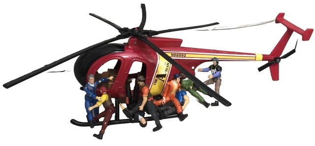 TOYS ACTION FIGURES: A-Team Helicopter 1983-84 Toy & 4 Good Guys & 4 ...