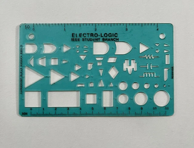 PICKETT TEMPLATE ARCHITECTS Engineering Drafting Stencil No. 1190 ...