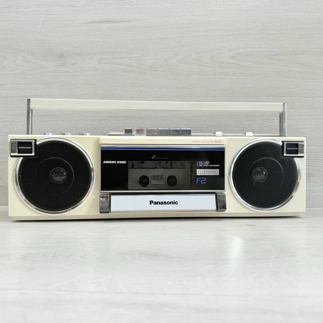 PANASONIC RX-F2L STEREO 4-Band Portable Radio Cassette Recorder Vintage ...