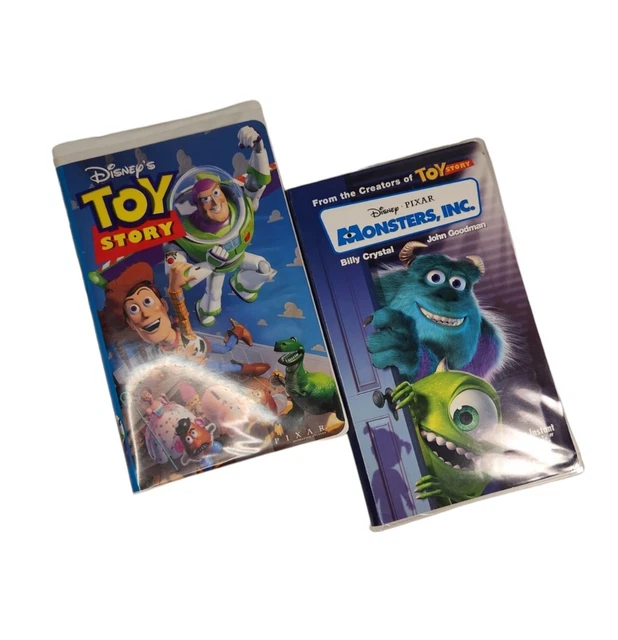 TESTED MONSTERS, INC. (VHS, Clam Shell) Toy Story CGI ANIMATED PIXAR ...