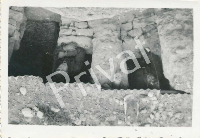 FOTO WK II Legion Condor Soldaten Unterstand Ruine Spain España F1.20 ...