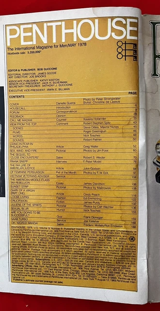 VINTAGE PENTHOUSE MAGAZINE May 1978 Single Issue £1.86 - PicClick UK