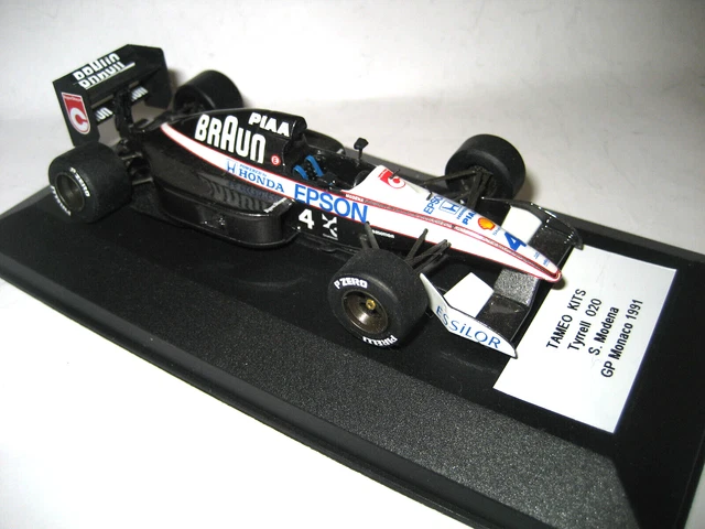 TAMEO BUILT MONTATO 1:43 F1 Tyrrell 020 Honda Modena Gp Monaco 1991 EUR ...