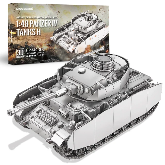 PIECECOOL 3D MODEL Kits For Adult 1:48 Panzer IV Tanks H Metal Model ...