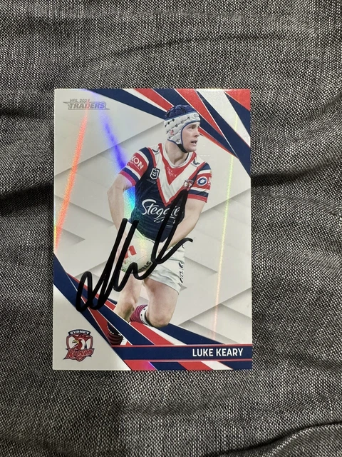 SIGNED LUKE KEARY Sydney Roosters 2024 NRL Traders Parallel Card $12.00 ...