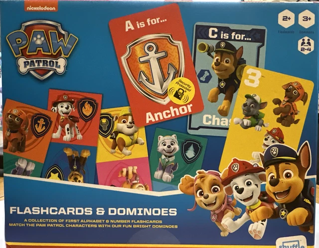 PAW PATROL Alphabet & Number Flashcards £4.99 - PicClick UK