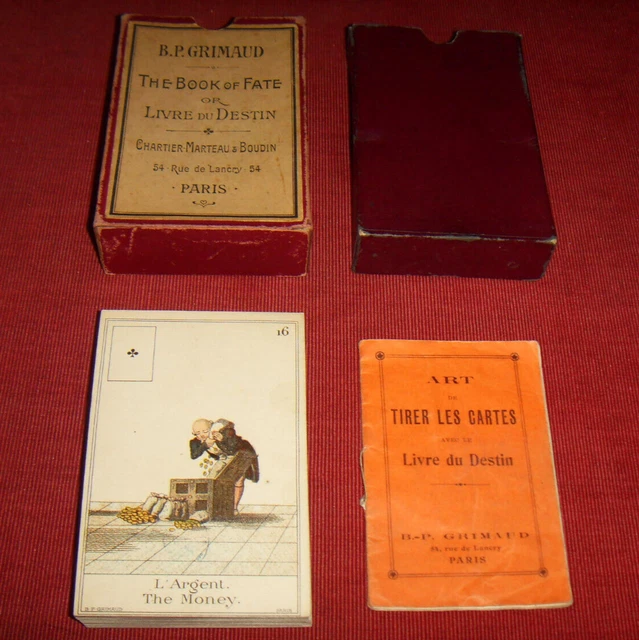 LIVRE DU DESTIN complet boite à tiroir jeu de cartes Oracle ancien ...