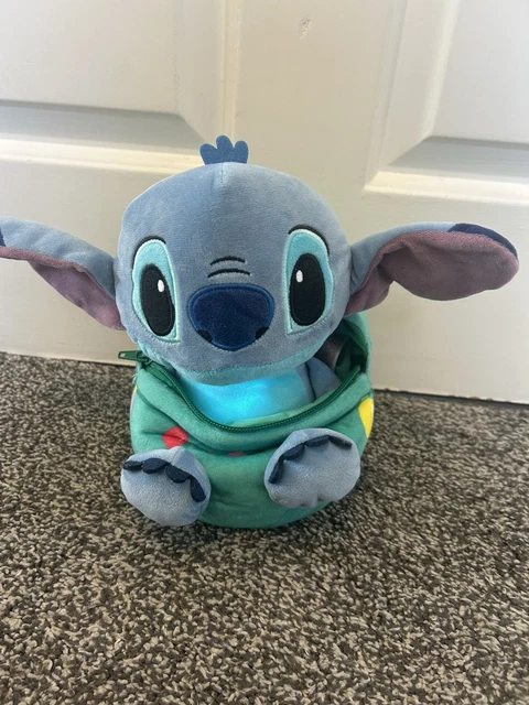 DISNEY LILO & Stitch Plush Zipped Egg Pouch Soft Toy Light Up Stitch ...