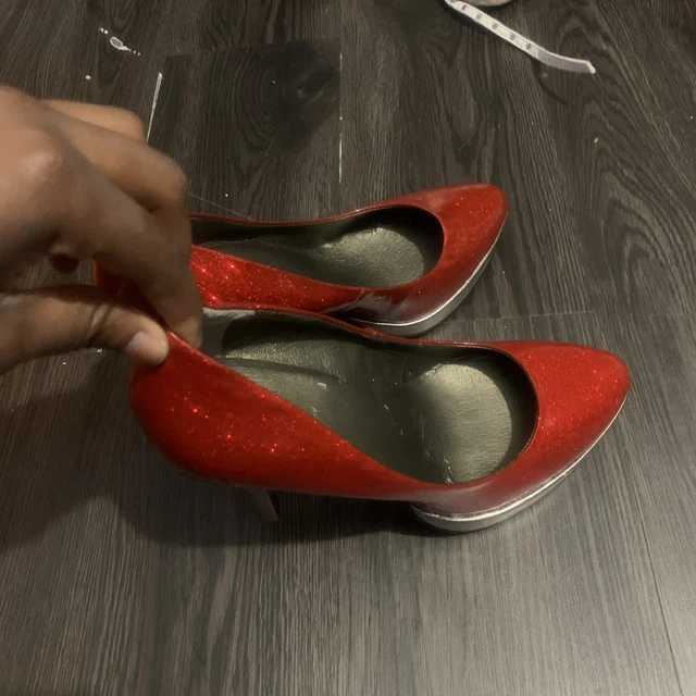 WOMEN'S RED HIGH Heel £1.13 - PicClick UK