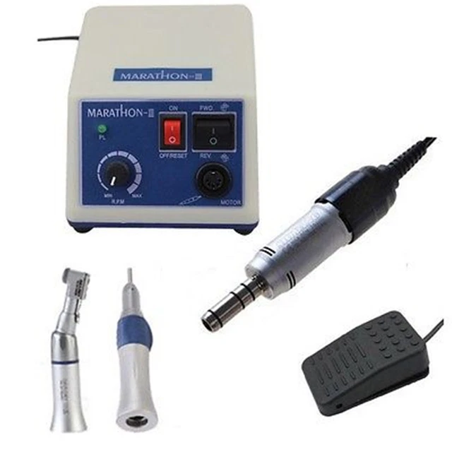 DENTAL LAB MARATHON Micro motor N3 Contra Angle Straight Handpiece Kit ...