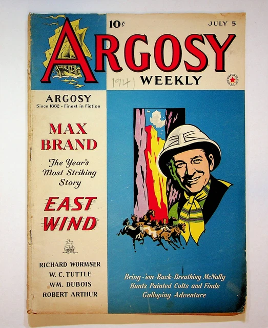 ARGOSY PART 4: Argosy Weekly Jul 5 1941 Vol. 309 #1 GD- 1.8 Low Grade £ ...