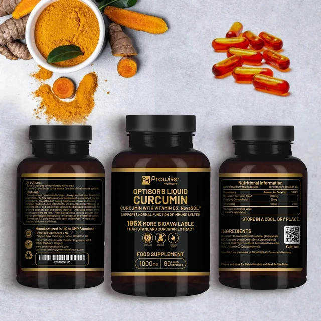 OPTISORB CURCUMIN LIQUID with Vitamin D £16.99 - PicClick UK
