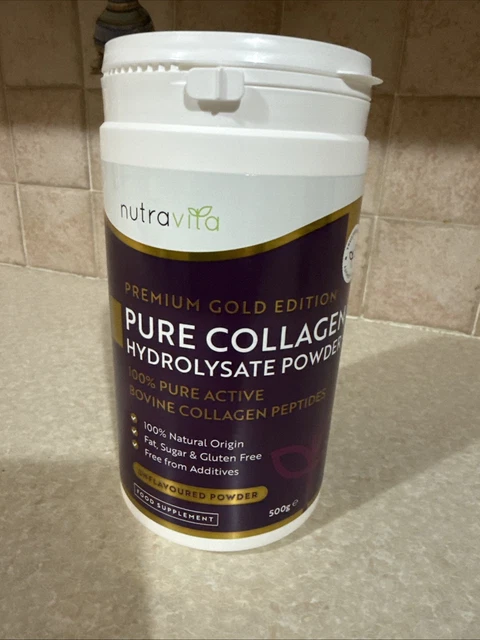 NUTRAVITA PREMIUM GOLD Edition Pure Collagen Powder 100% Bovine ...