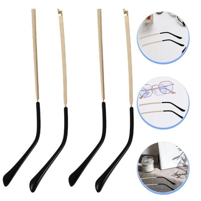 2 PAIRS METAL Eyeglasses Replacement Temple Frame Spectacle Legs ...