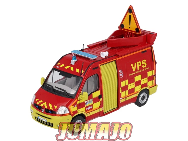 CPL33 VÉHICULES LÉGERS Sapeurs Pompiers 1/43 Hachette RENAULT Master II ...