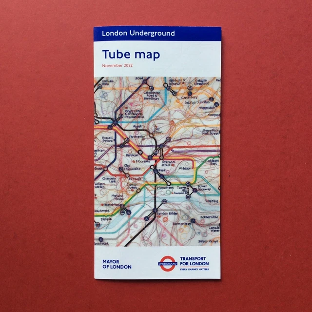 LONDON UNDERGROUND TUBE MAP NOVEMBER 2022 Artist Do Ho Suh - EXCELLENT ...