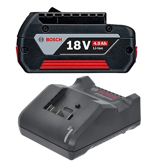 BOSCH GBA18V4.0AH 18V 4.0Ah Li-ion Battery and Charger Set £57.99 ...