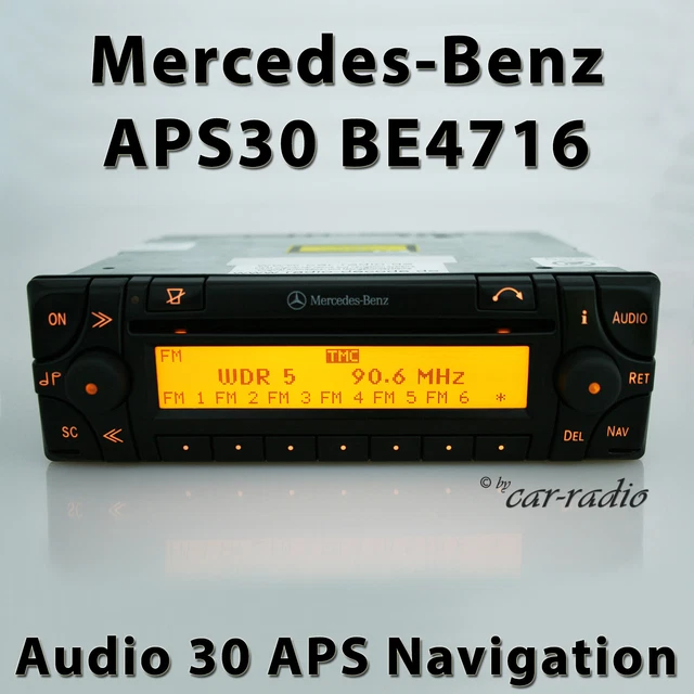 ORIGINAL MERCEDES AUDIO 30 APS BE4716 Navigationssystem Becker Radio ...